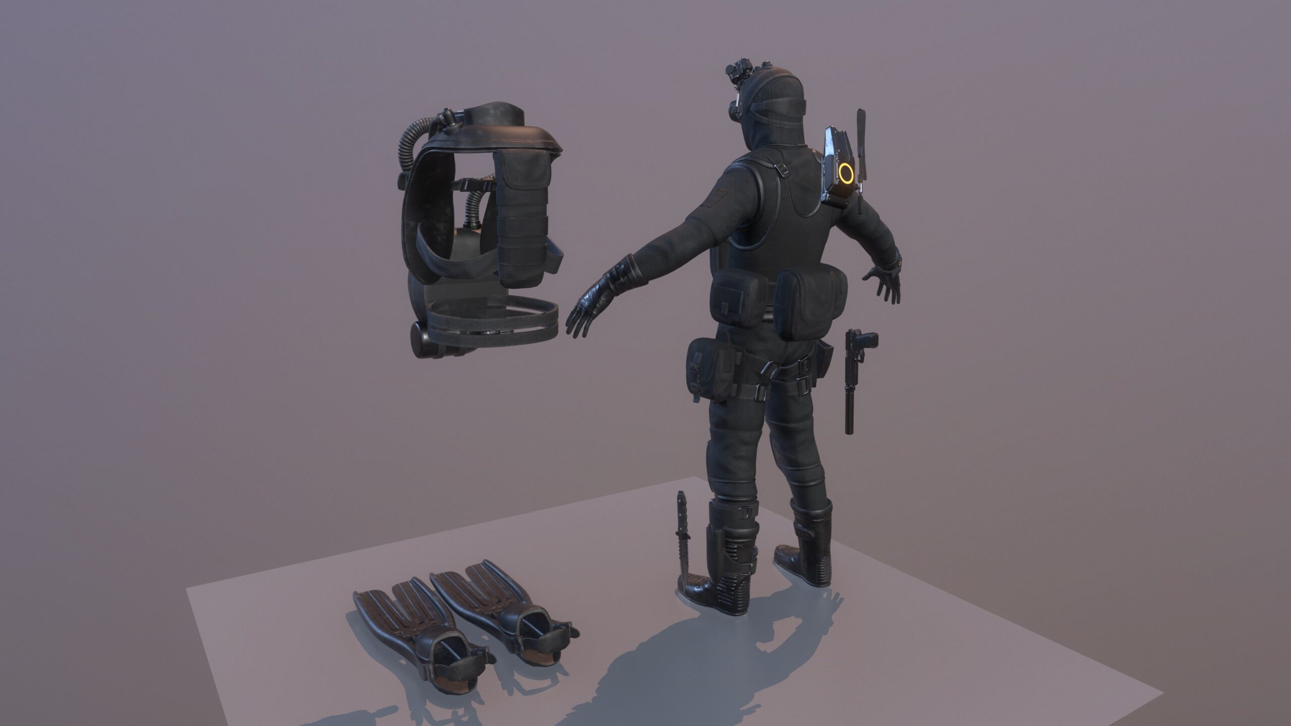 Frogman – The Division™ – Props/Character concept – BOULLING Geoffrey
