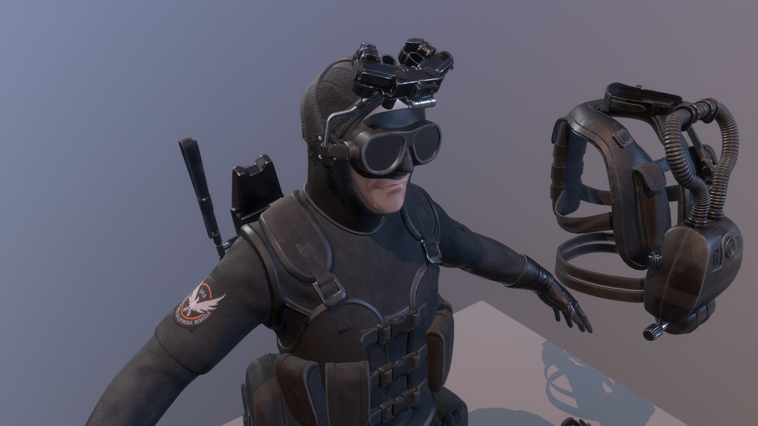 Frogman – The Division™ – Props/Character concept – BOULLING Geoffrey