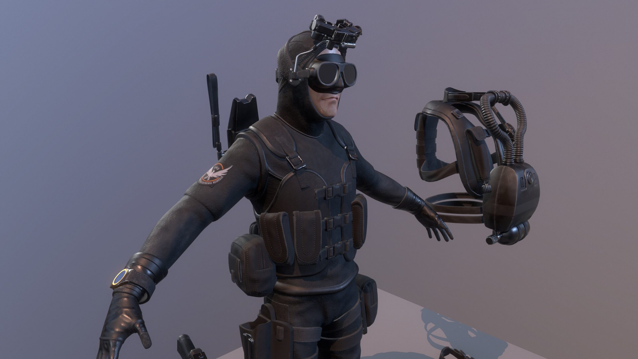 Frogman – The Division™ – Props/Character concept – BOULLING Geoffrey